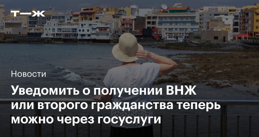 Уведомление о втором гражданстве или ВНЖ другой страны через госуслуги что нужно знать