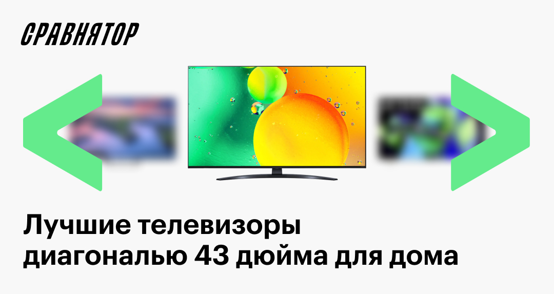 Лучшие телевизоры диагональю 43 дюйма в 2025 году: рейтинг моделей