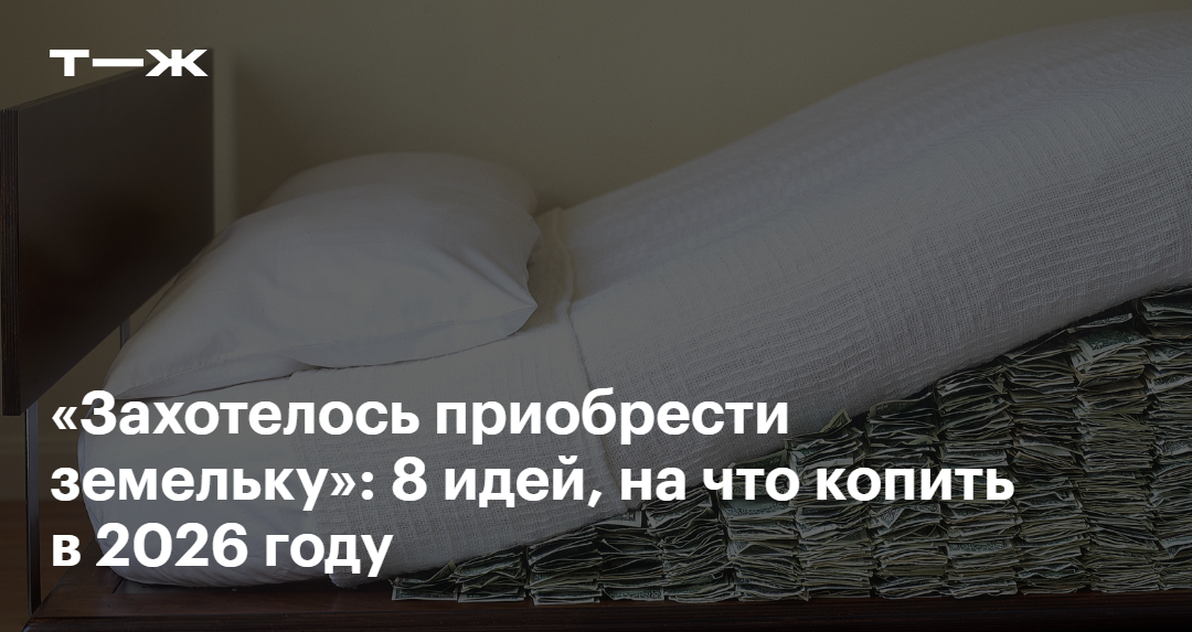 «Захотелось прио­б­рести земельку»: 8 идей, на что копить в 2026 году