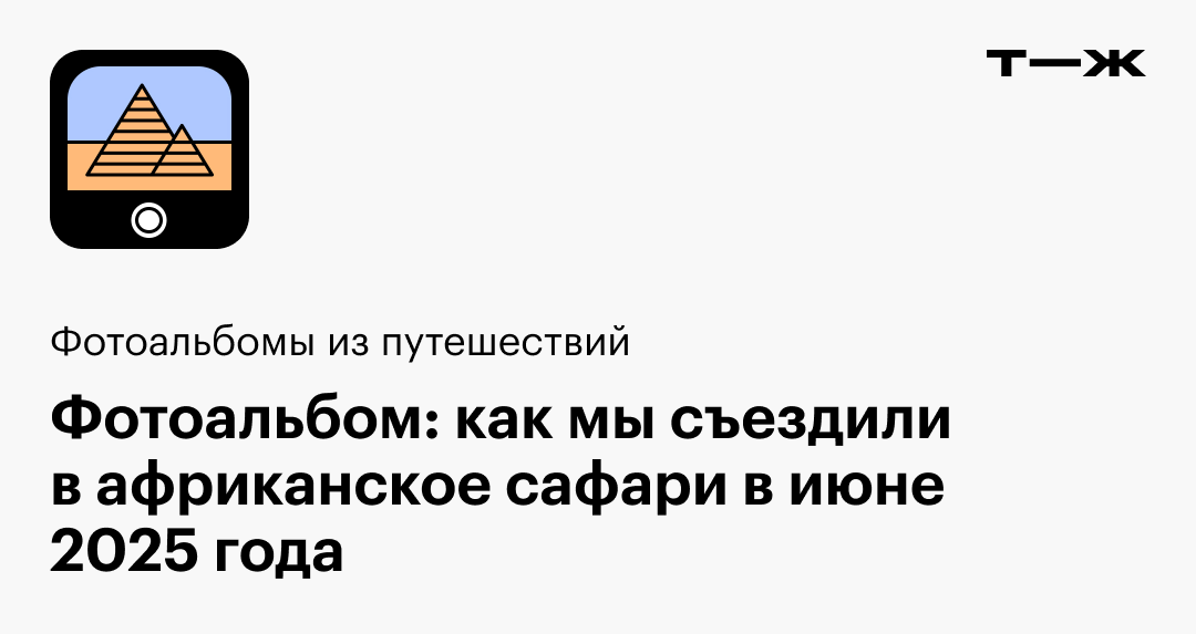 Фотоальбом: как мы съездили в африканское сафари в июне 2025 года