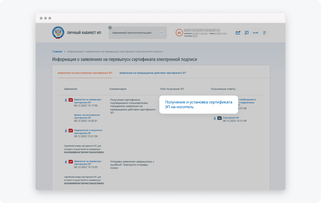 Как получить КЭП для ИП и юридических лиц в налоговой